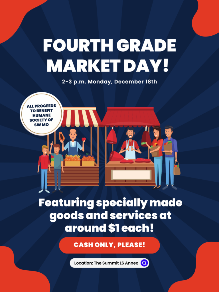 4th Grade Market - 1st Grade Blog