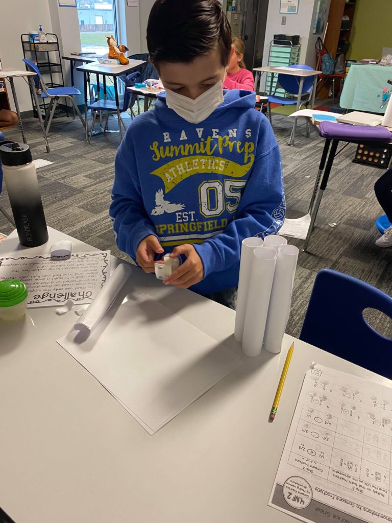 Paper Chair Engineering Challenge and European Exploration – 5th Grade Blog