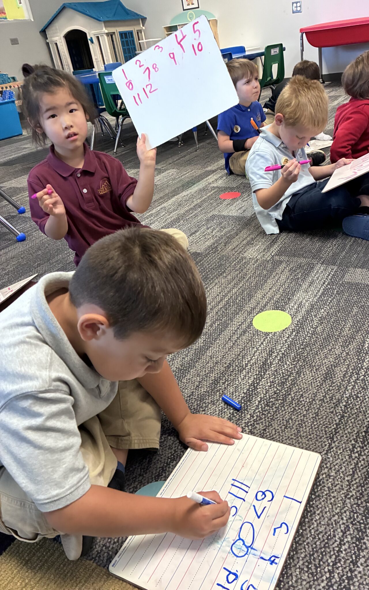 Wipe, Write, Repeat: Number Practice in Action! - Early Learners Blue